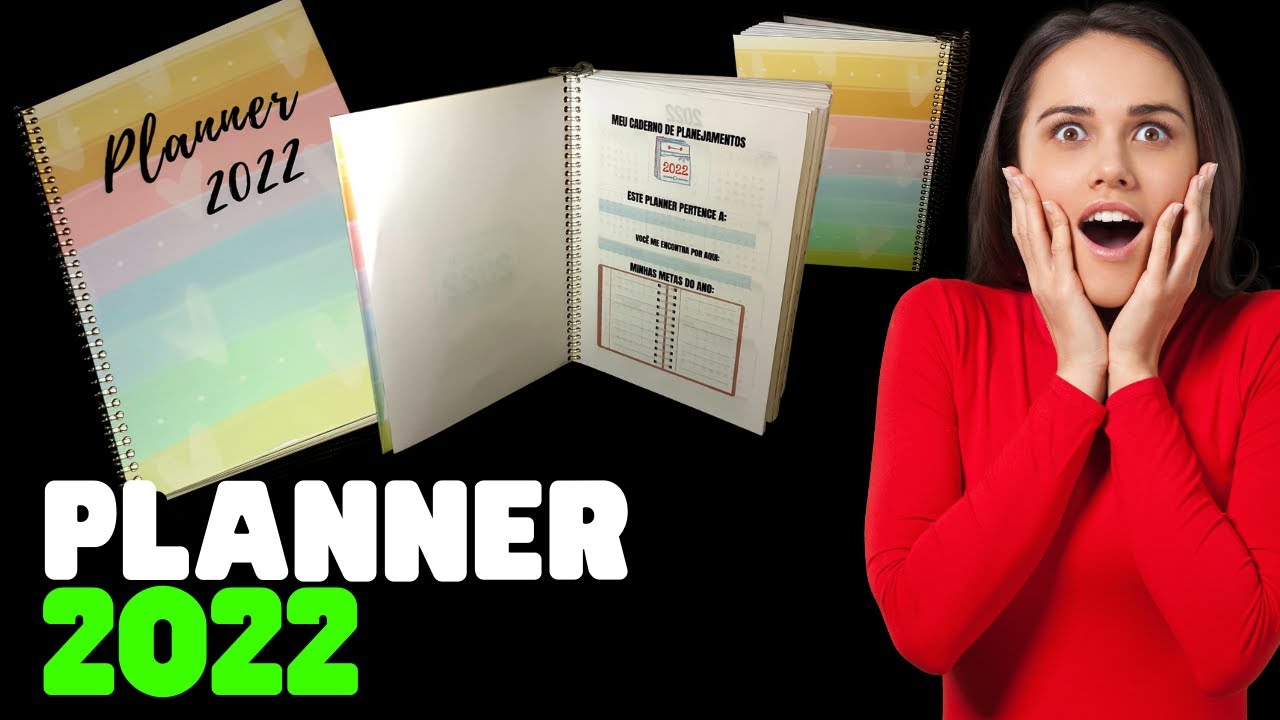 PLANNER 2022 / Como fazer planner capa dura / Planner personalizado passo a passo