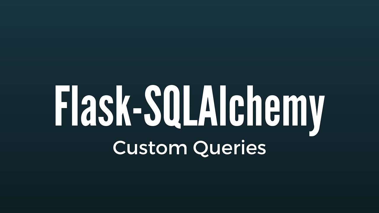 Executing Custom SQL Statements in Flask-SQLAlchemy