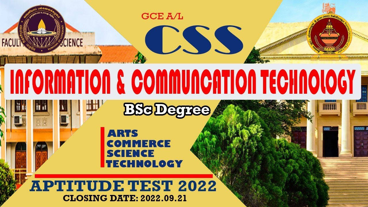 INFORMATION & COMMUNICATION TECHNOLOGY | RAJARATA & VAVUNIYA UNIVERSITY  #university #aptitude