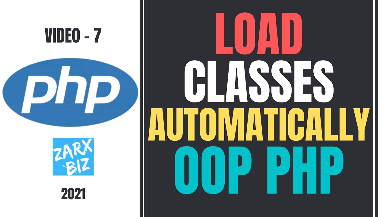 #7 PHP autoload class example  | Object Oriented PHP Tutorial | PHP Tutorial