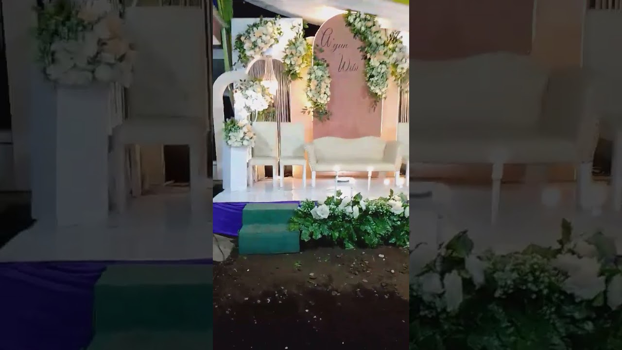 dekorasi pelaminan minimalis 4 meter || #shorts