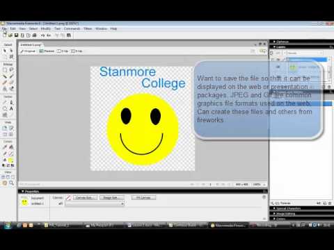 Fireworks Tutorial 3 - Exporting the logo as a 'GIF'