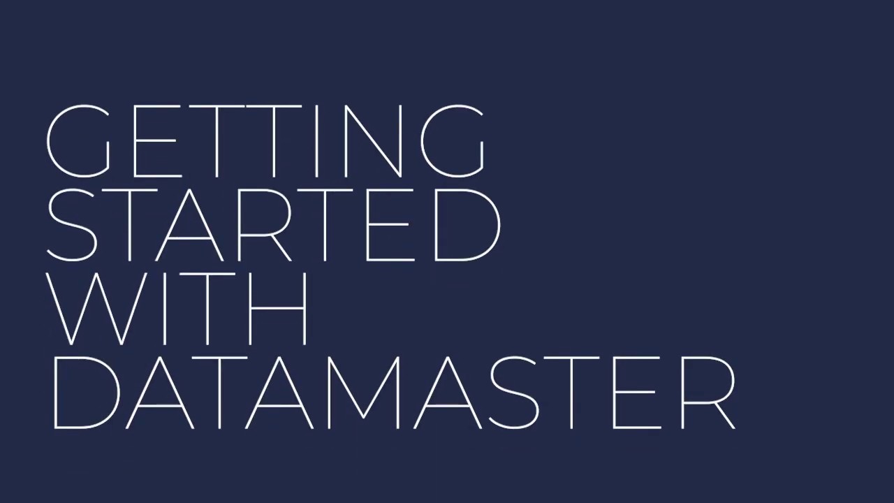 Get Started With DataMaster In 5 Minutes!
