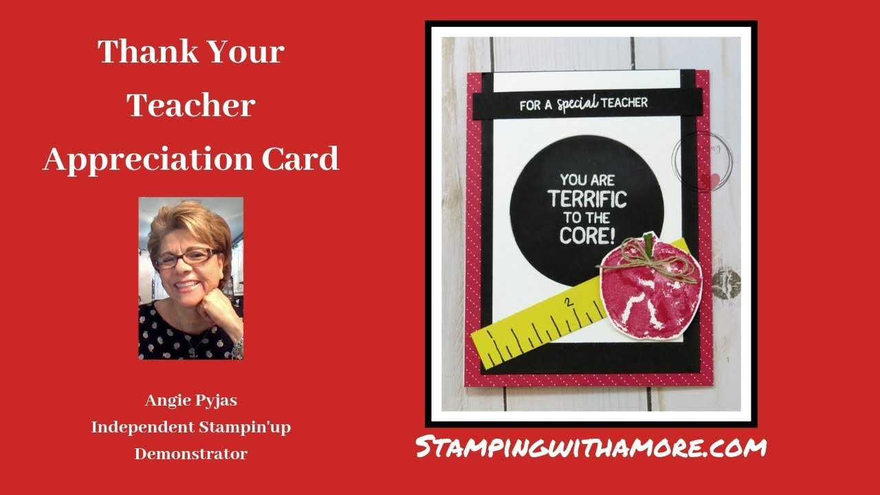 Thank Your Teacher Appreciation Card