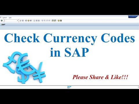 How to Check Currency Codes in SAP