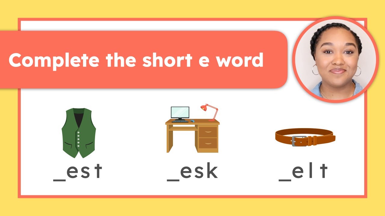 Learn to Spell Short E Words! Fun Phonics Practice