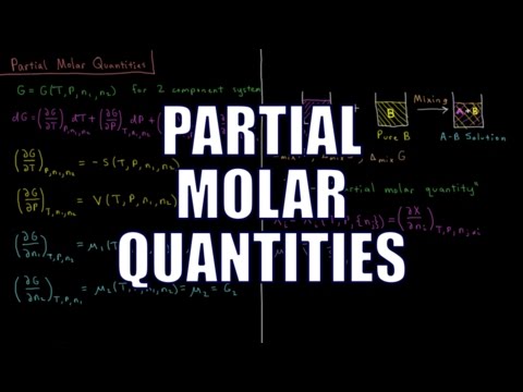 Partial Molar Quantities Video Lecture - Civil Engineering (CE)
