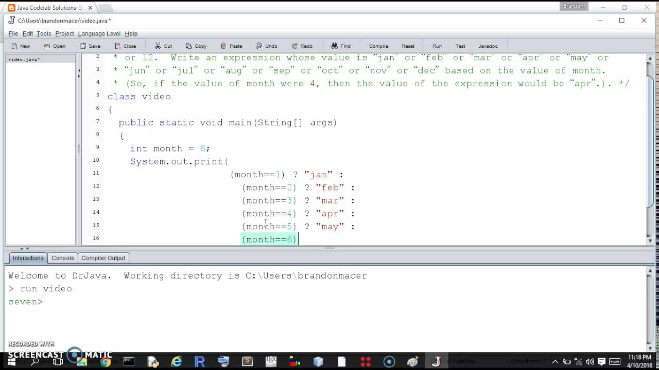 20923 Java Solution Walkthrough MyProgrammingLab
