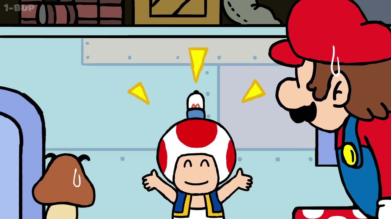 Goomba, Mario, Toad (Mario/Spongebob)