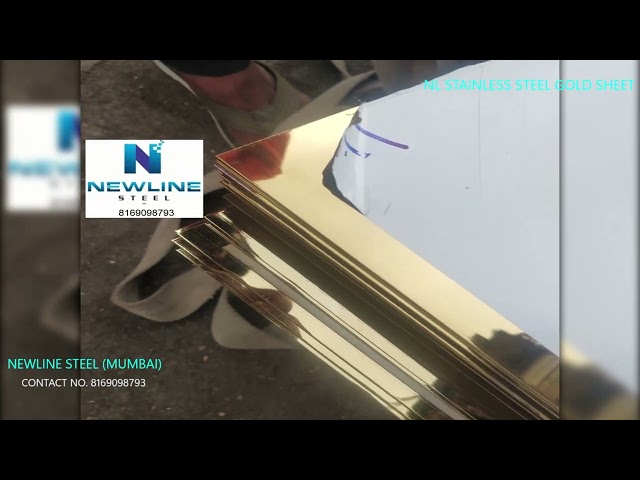 stainless steel gold sheet - S S Gold Mirror Finish Sheet Trader ...