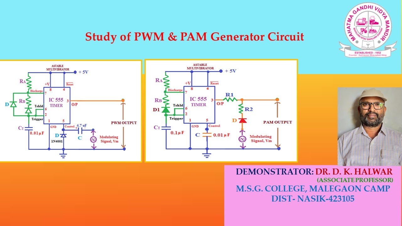 DR. DK's Demonstration on PWM & PAM Generator  Using IC-555