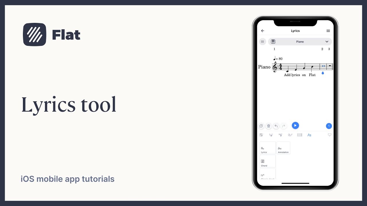 Lyrics tool - Flat iOS tutorial