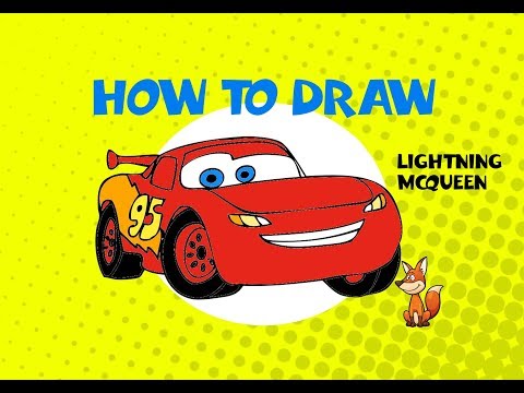 How to draw Lightning McQueen – STEP BY STEP ART GUIDE – ART LESSON ...