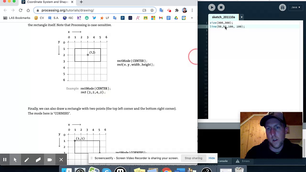 Lesson 4: Coordinates in Processing