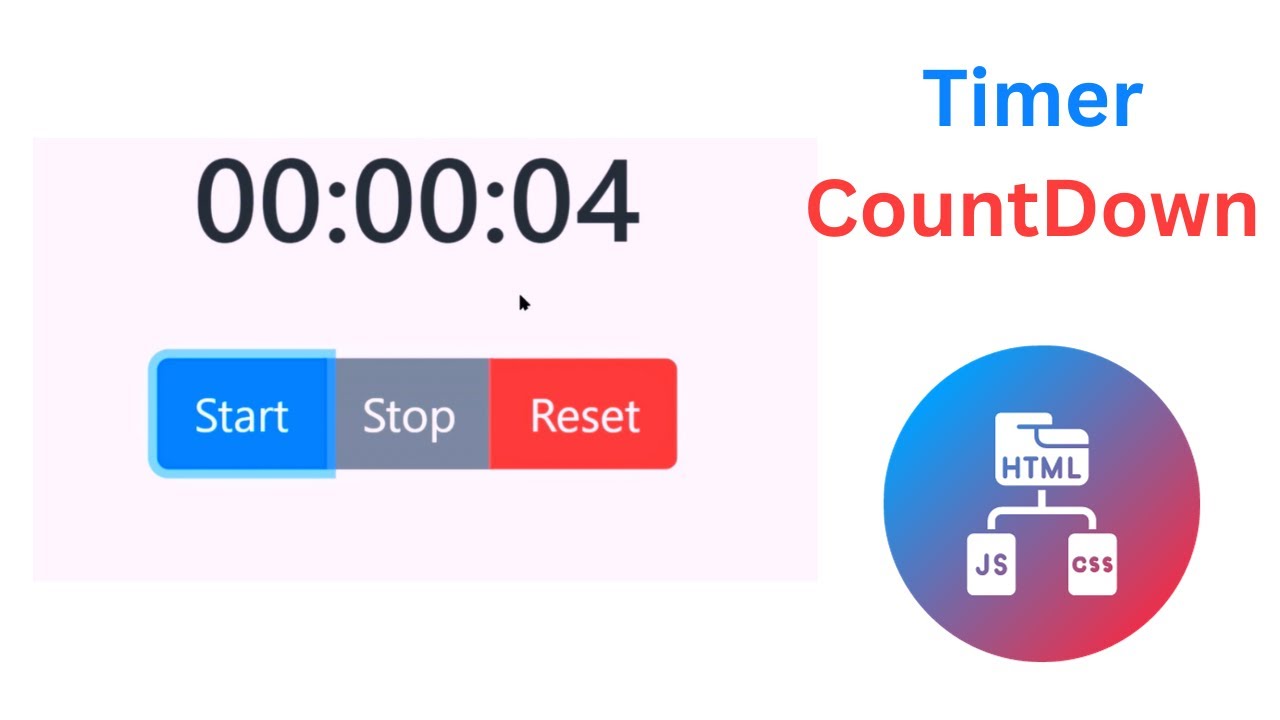 How to Create Countdown Timer using HTML, CSS and JavaScript
