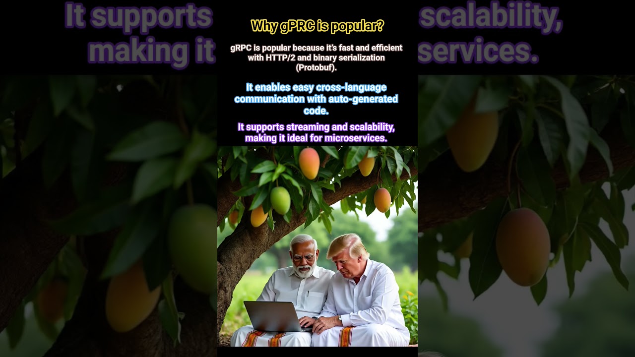 why gPRC is popular #javascript #python #coding #programming #interviewtips #shorts #codeprep #web
