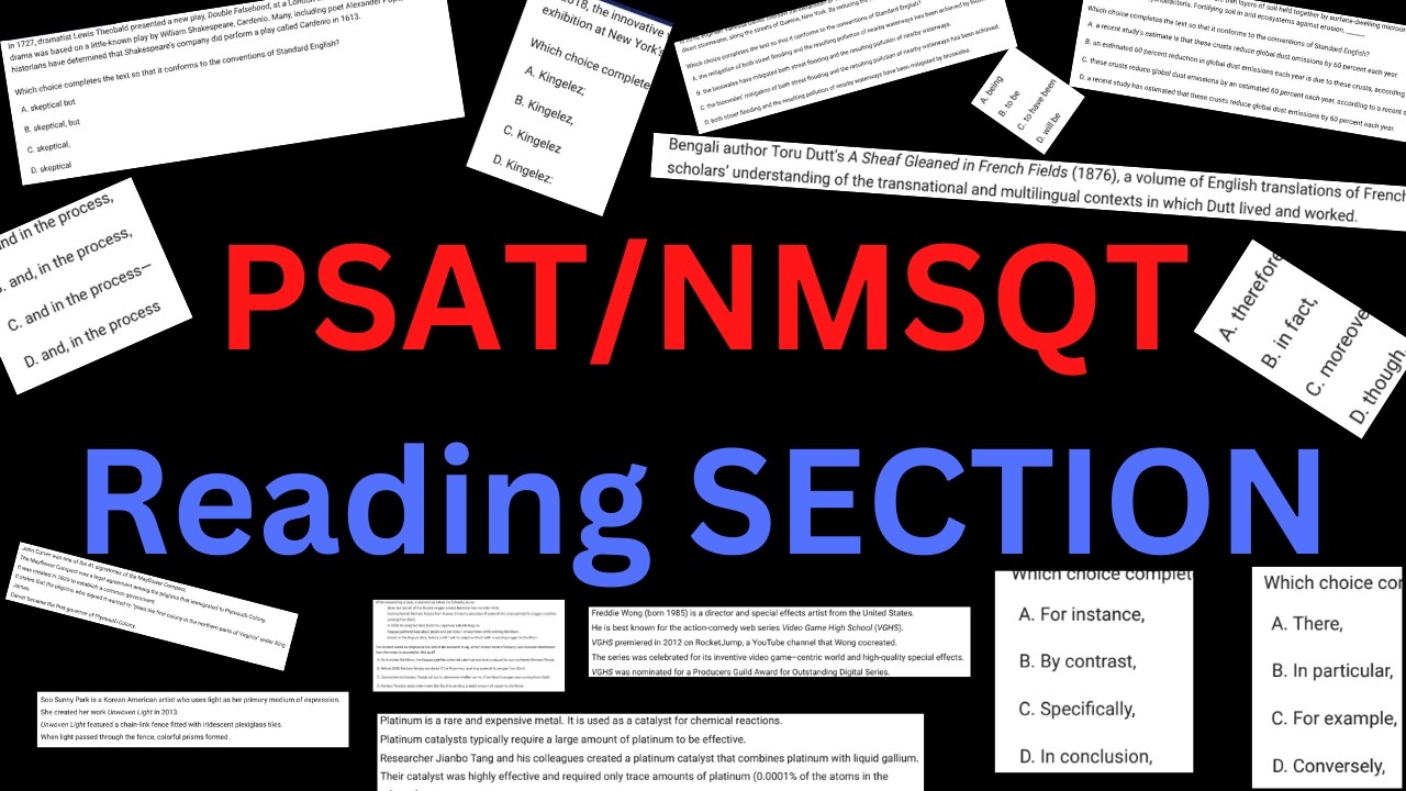Digital PSAT - Reading (Full Crash Course - 100+ questions)
