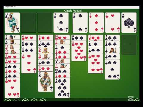 HOW TO PLAY FREECELL SOLITAIRE GAME NO #847647 - LIVE PLAY - RANDOM MODE FOR BEGINNER #freecell