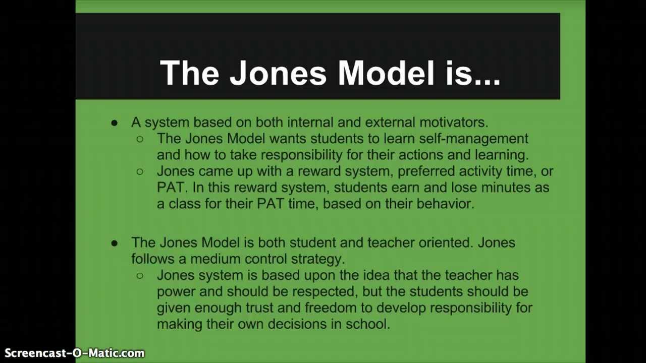 The Jones Model Presentation
