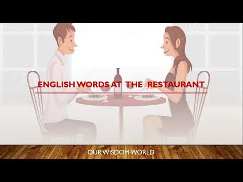 English at the Restaurant / Vocabulary Words you should know/ Explained in Hindi & English both