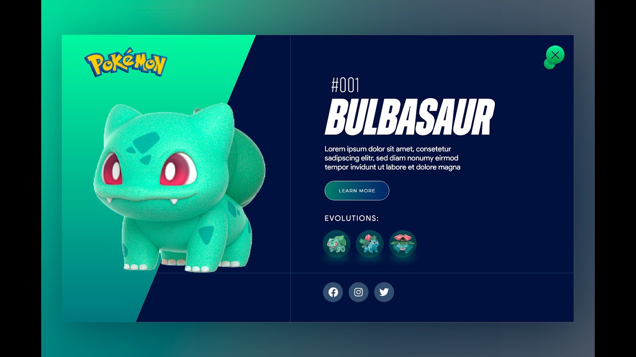 Web Design Speed Art | Pokémon Website Without HTML, CSS,  Or Javascript (No Code)