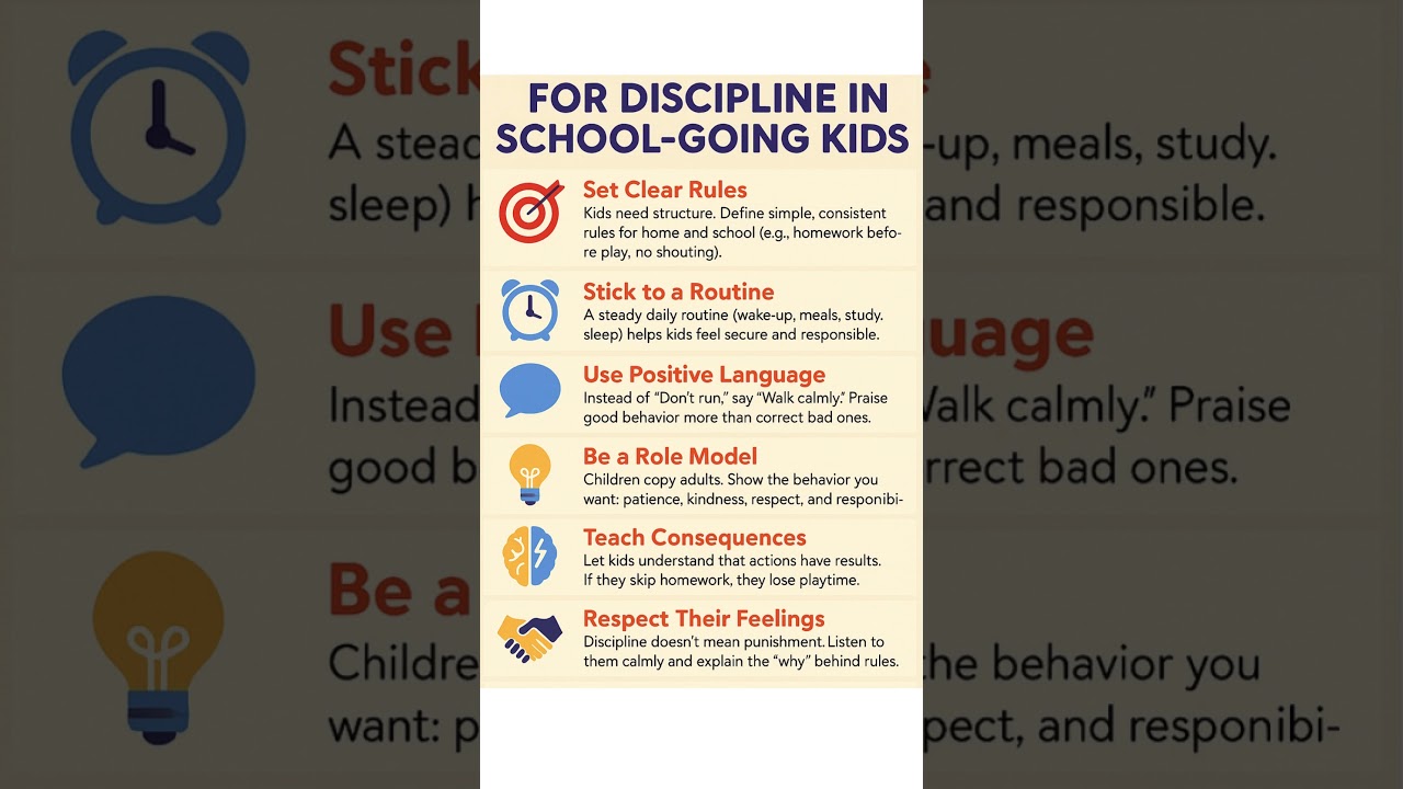 Powerful Discipline Tips for School Kids | Positive Parenting Guide