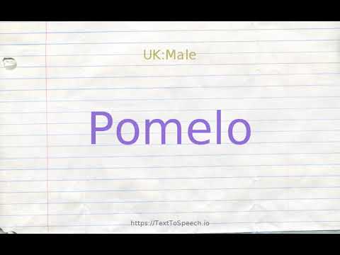 How to pronounce pomelo