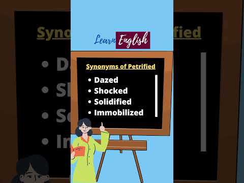 Synonyms of Petrified? | Petrified का Synonyms? #shorts #learnenglishmeaning #synonyms