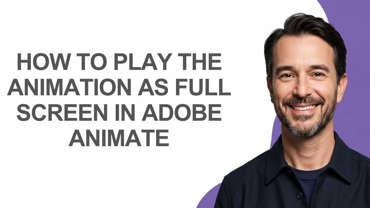 How to Play The Animation as Full Screen In Adobe Animate - KevinHowTo