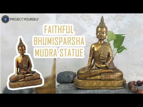 Faithful Bhumisparsha Mudra Statue
