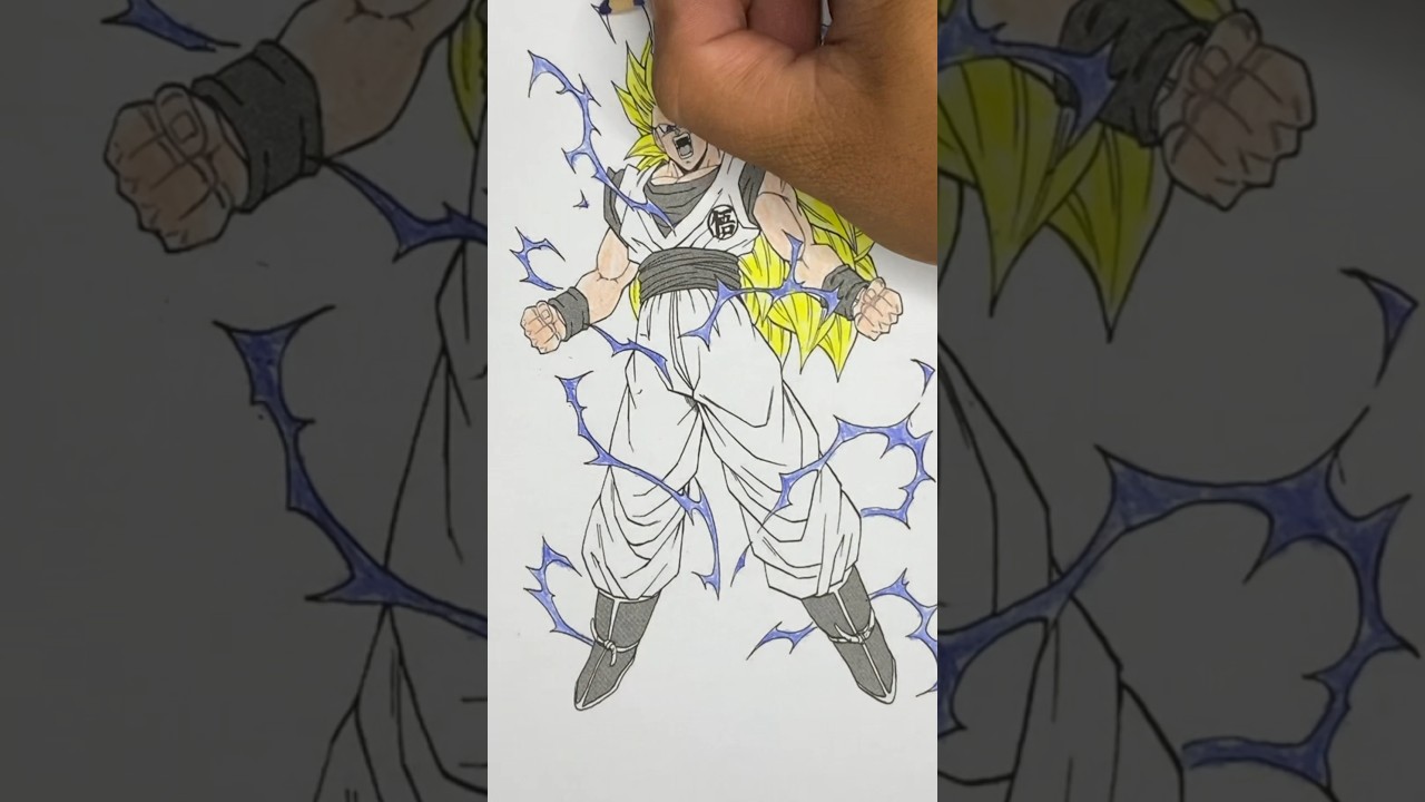 Coloring super saiya 3 son goku 🌈🌈🌈🌈🌈🌈