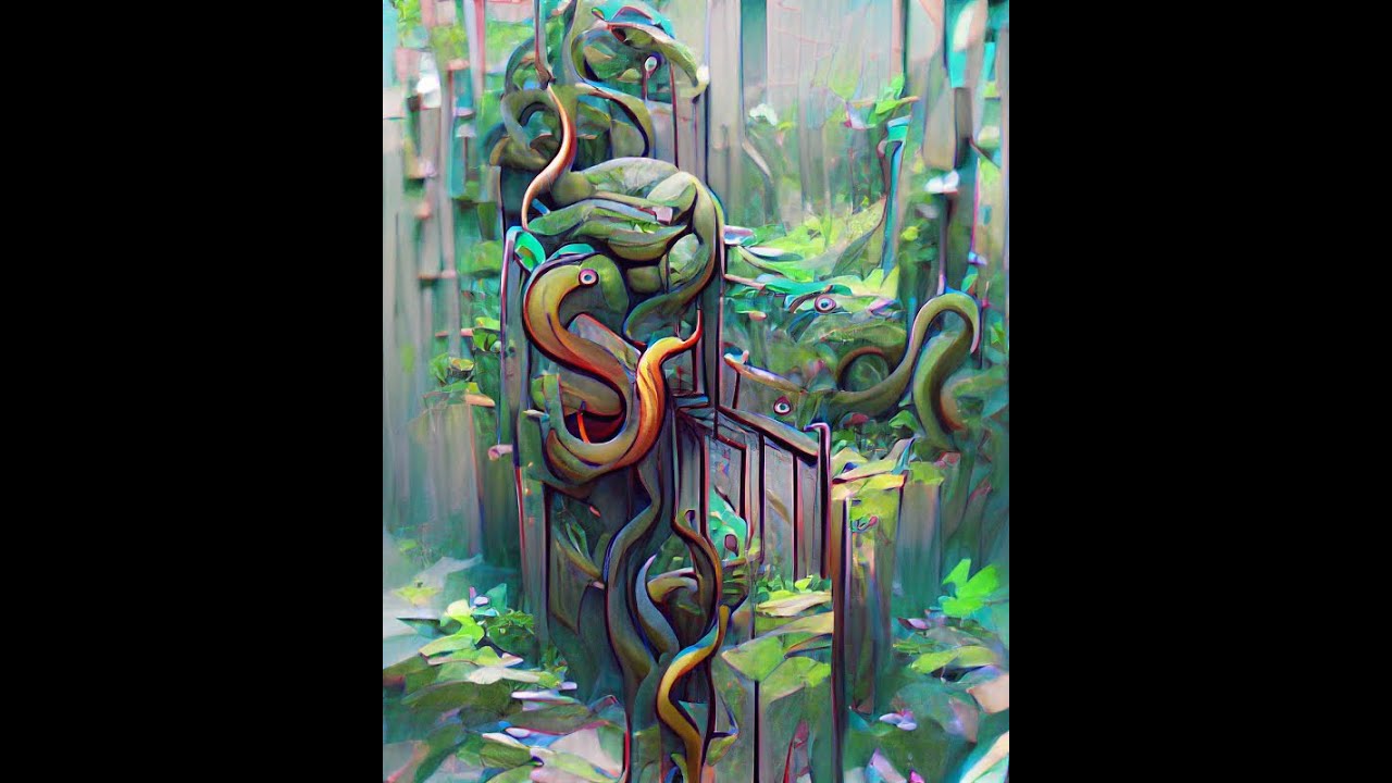 The Most Nostalgic timelaps Slithering Gate | Artstation painting #artlovers #shorts