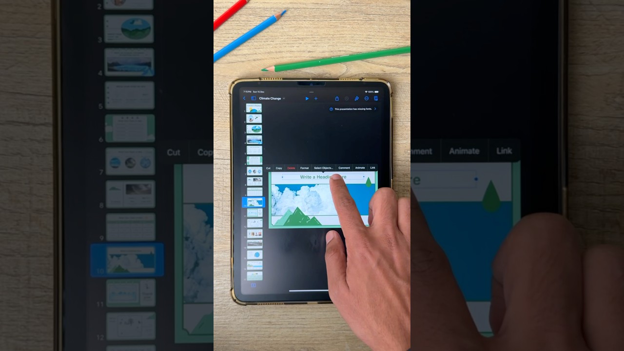Open PowerPoint Slides on iPad #shorts
