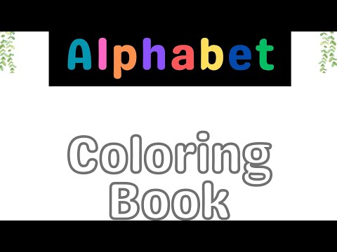Alphabet coloring book for kids | coloring pages | pdf free download