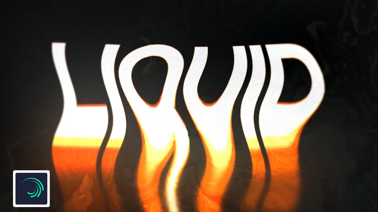 Liquid text animation || alight motion tutorial 🦠