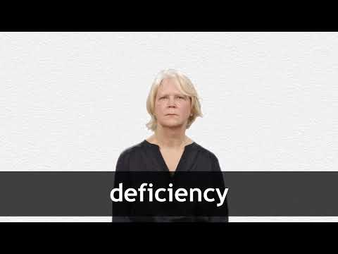 How to pronounce DEFICIENCY in American English