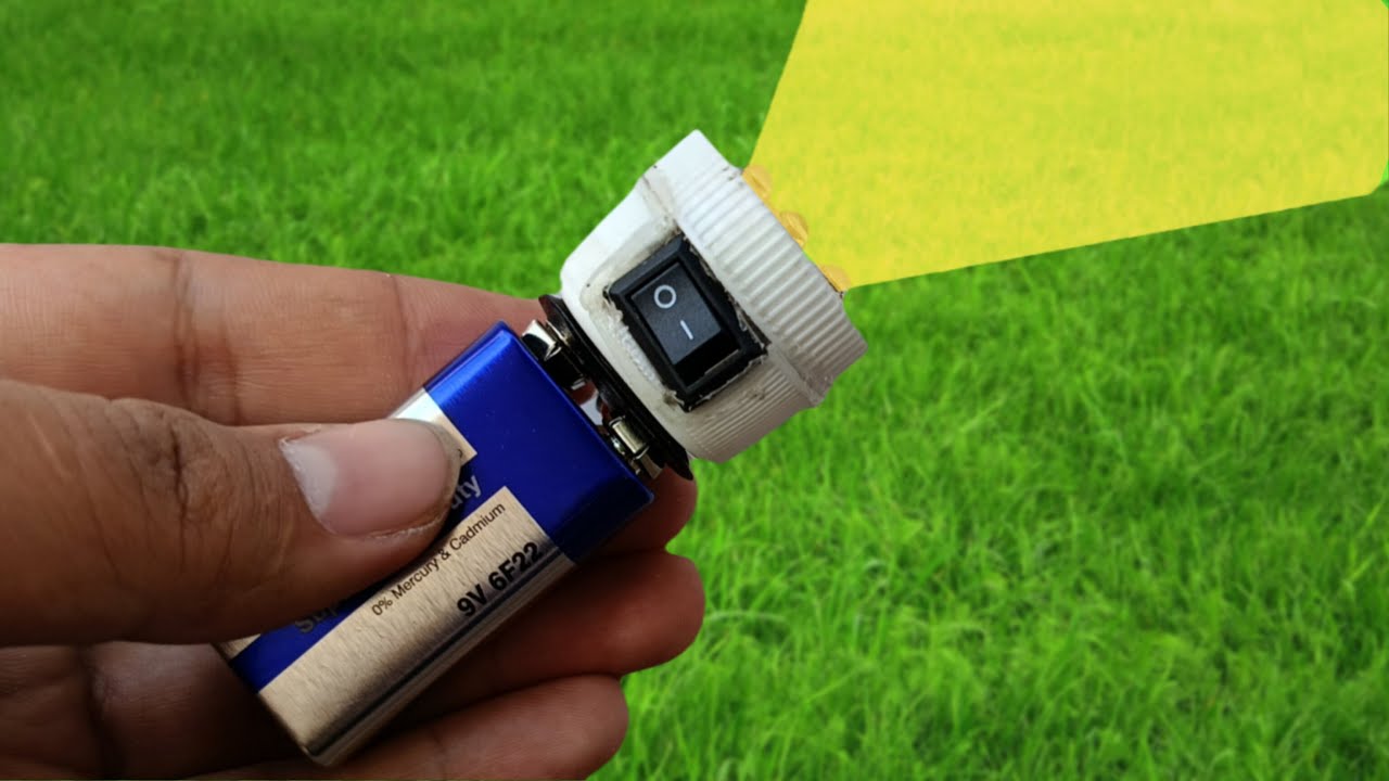 How to Make a LED Flashlight at Home | $1 Flashlight DIY