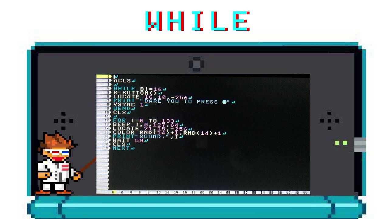 SmileBASIC Tutorials - WHILE