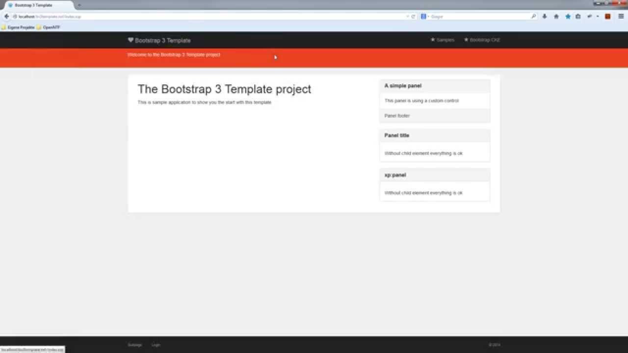 Bootstrap 3 Template - new features