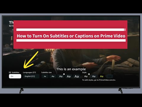 How to Turn On Subtitles on Prime Video on TV | Captions on Amazon Prime Video