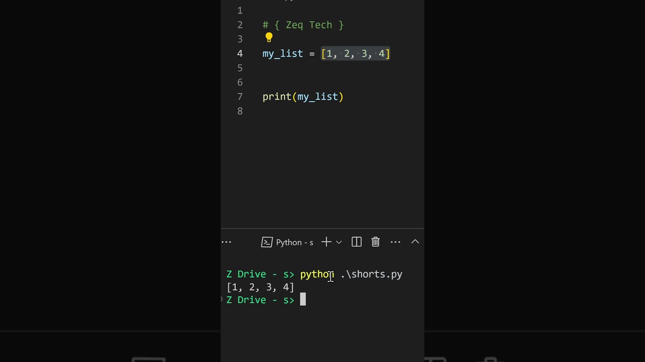 Reversing a list in python is this easy??? 😝👀👀