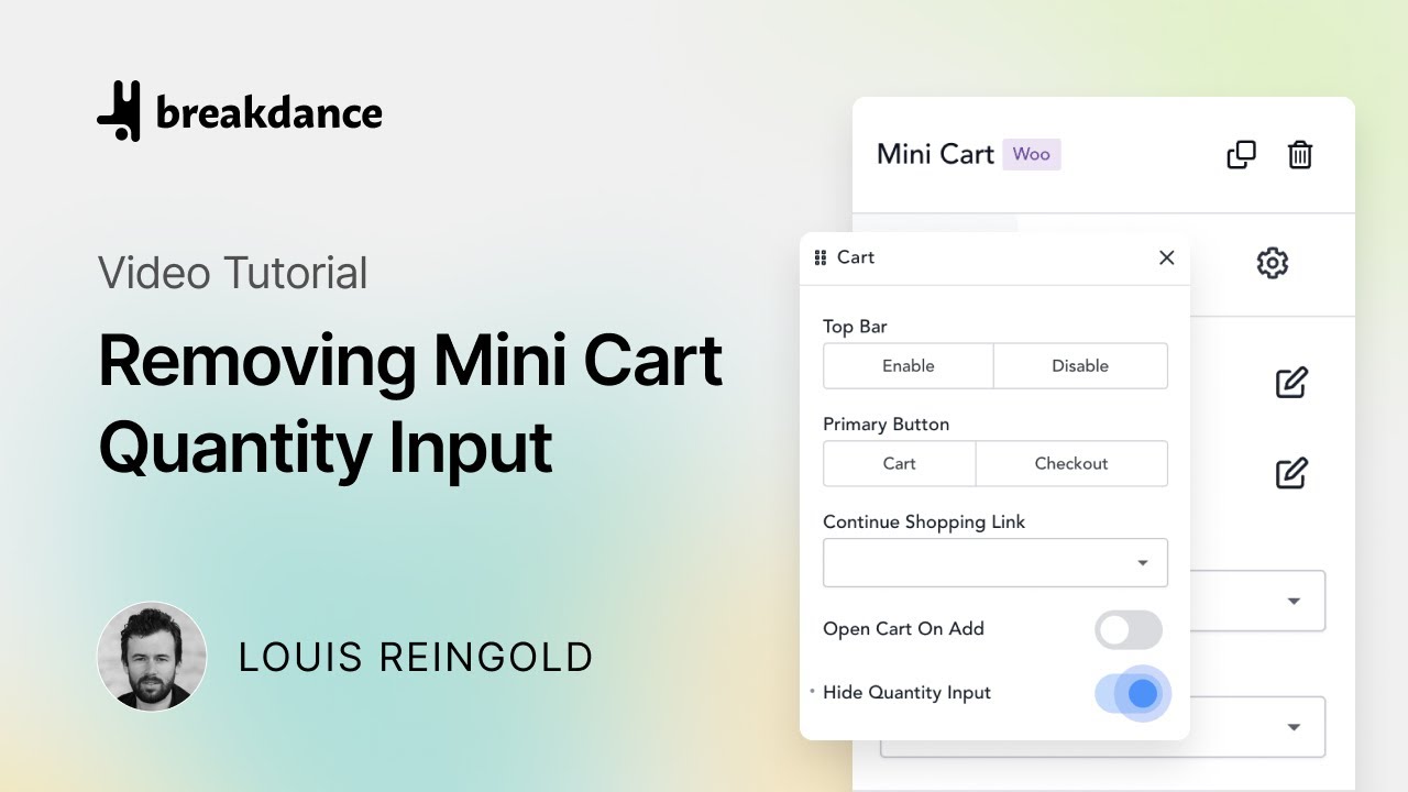 How To Disable Quantity Inputs In The WooCommmerce Mini Cart