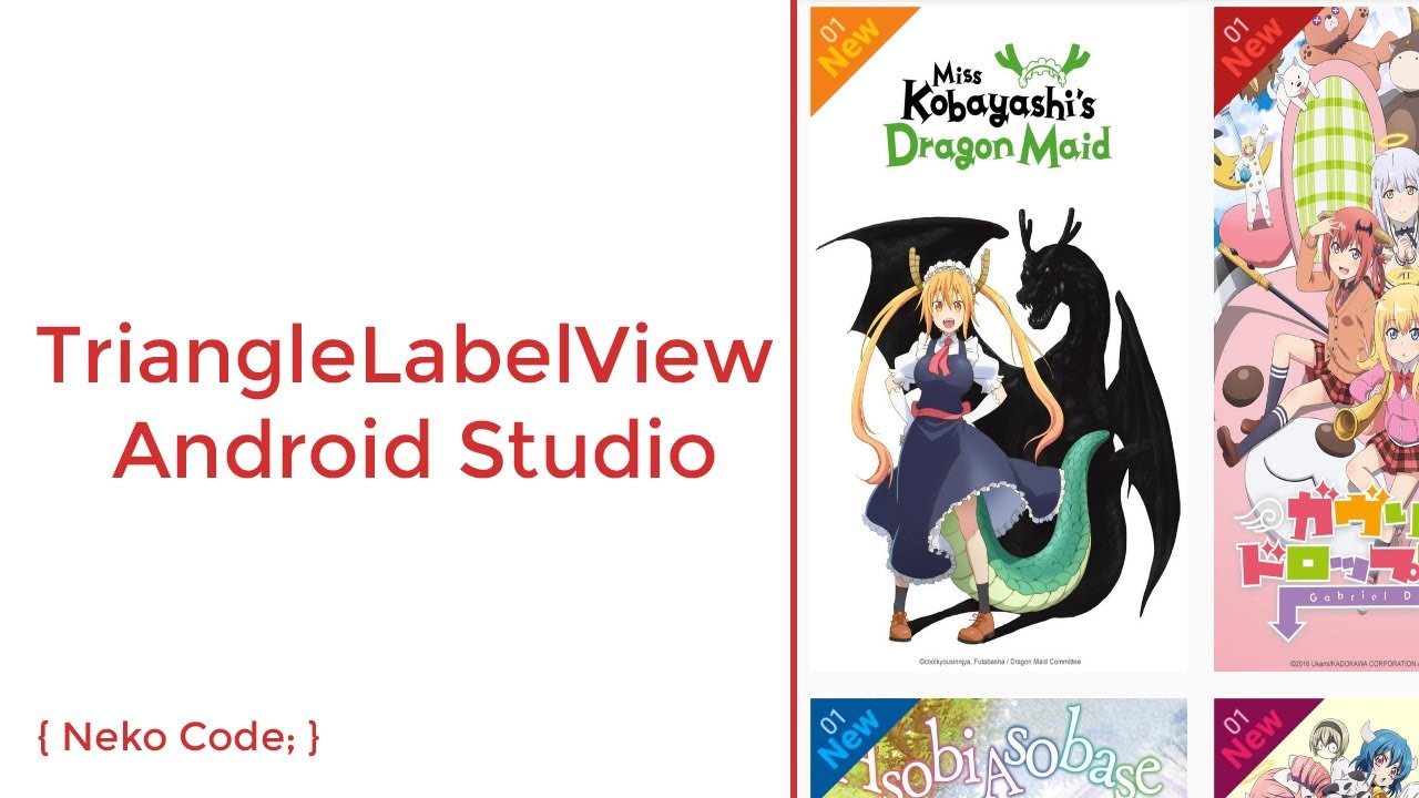 TriangleLabelView Android Studio