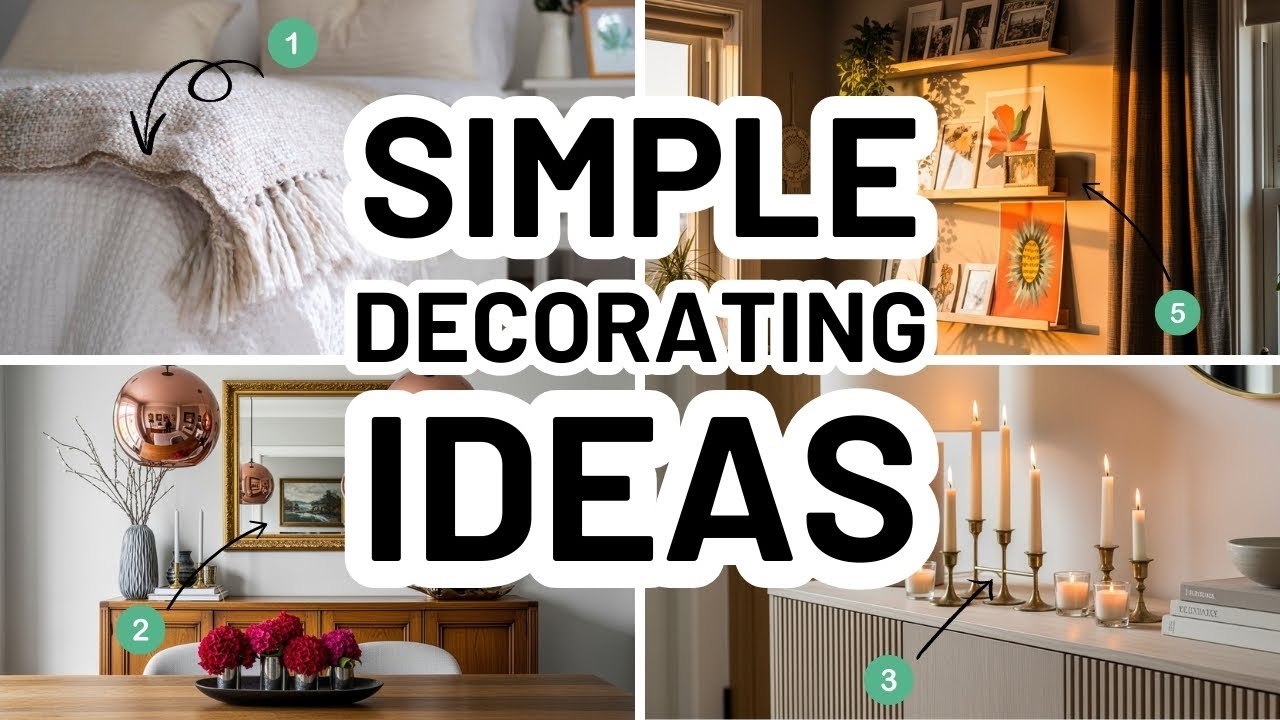 5 SIMPLE DECORATING IDEAS - PART 2