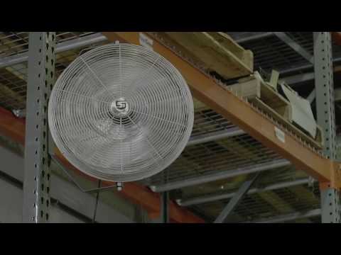 Strongway Wall-Mounted Workstation Fan - 2100 CFM, 12in. Dia.
