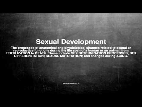 Medical vocabulary: What does Sexual Development mean