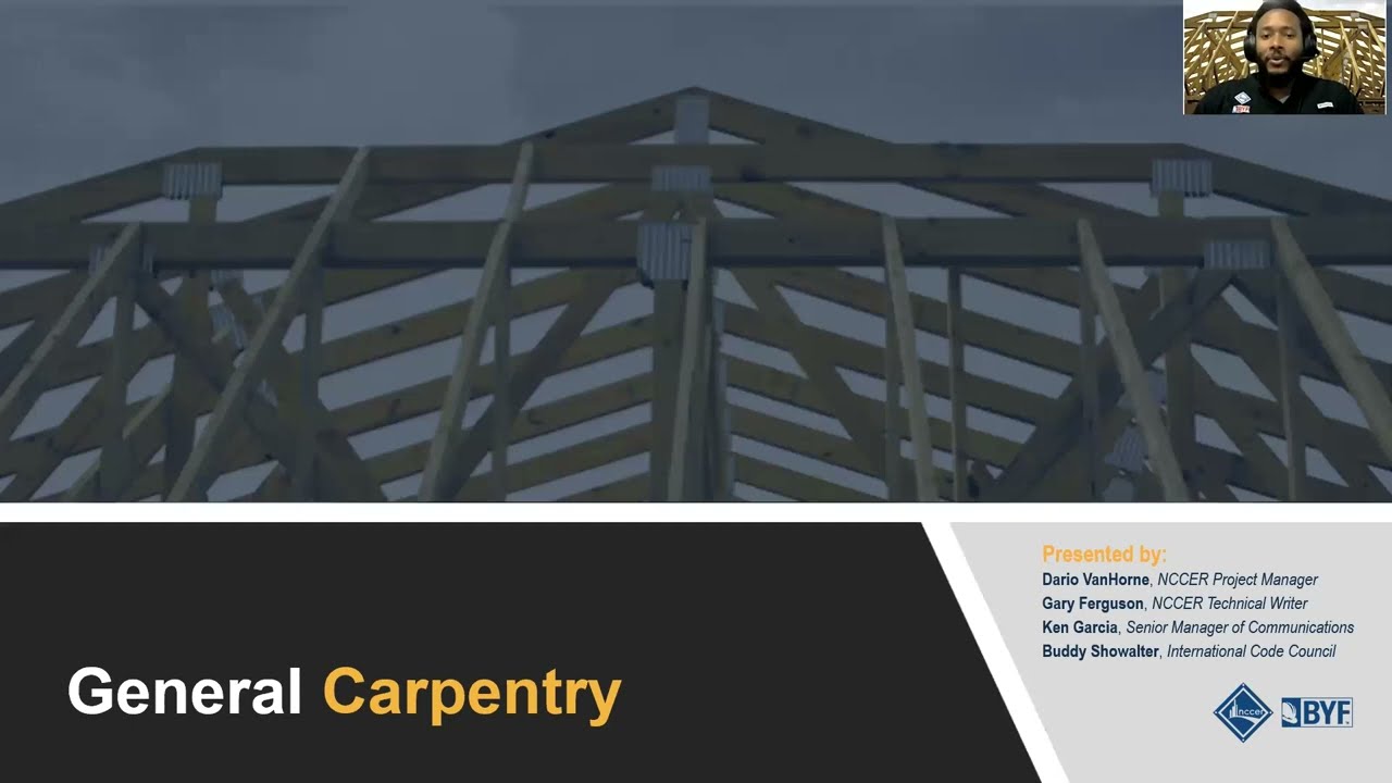 NCCER General Carpentry Curriculum Webinar