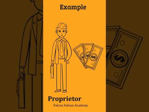 MEANING OF PROPRIETOR AND SOLE PROPRIETOR | ACCOUNTING TERMS | Falcon Fabian Academy