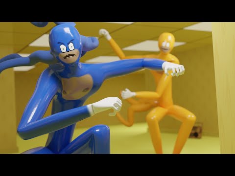 Classic Sonic and Tails dancing in the backrooms (found footage)