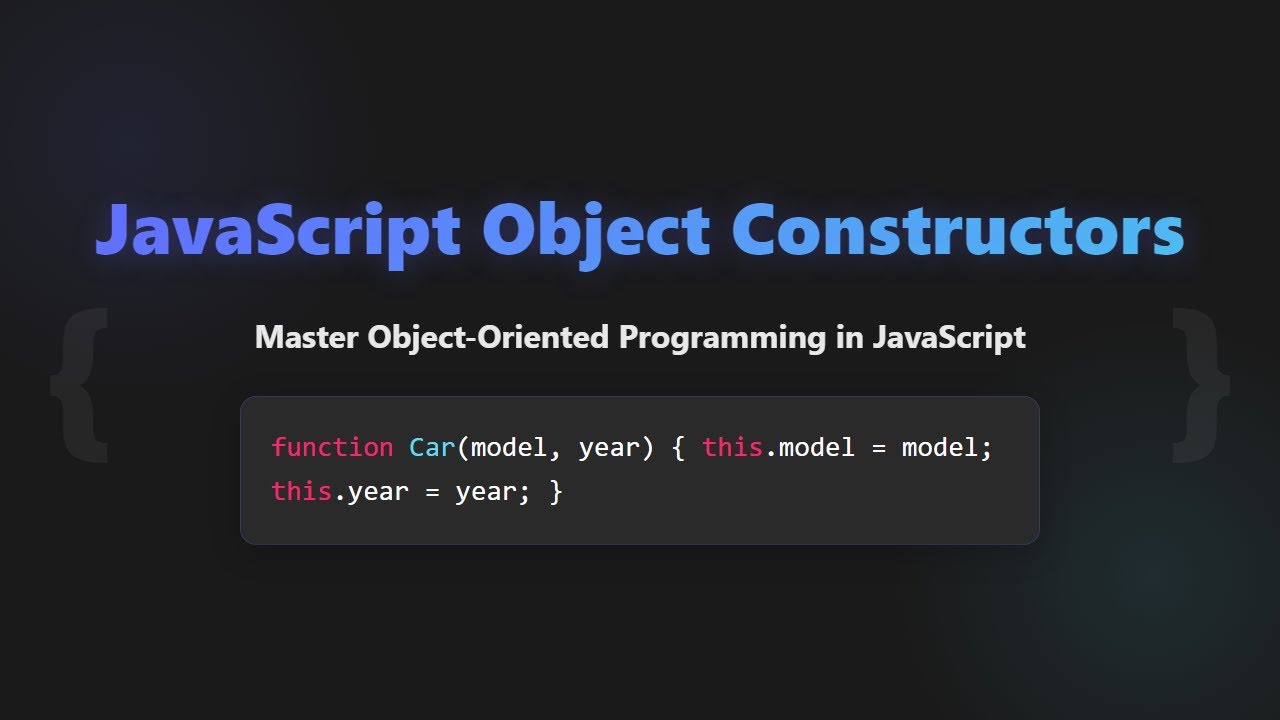 JavaScript Object Constructors: A Beginner's Guide to Prototypes & Inheritance